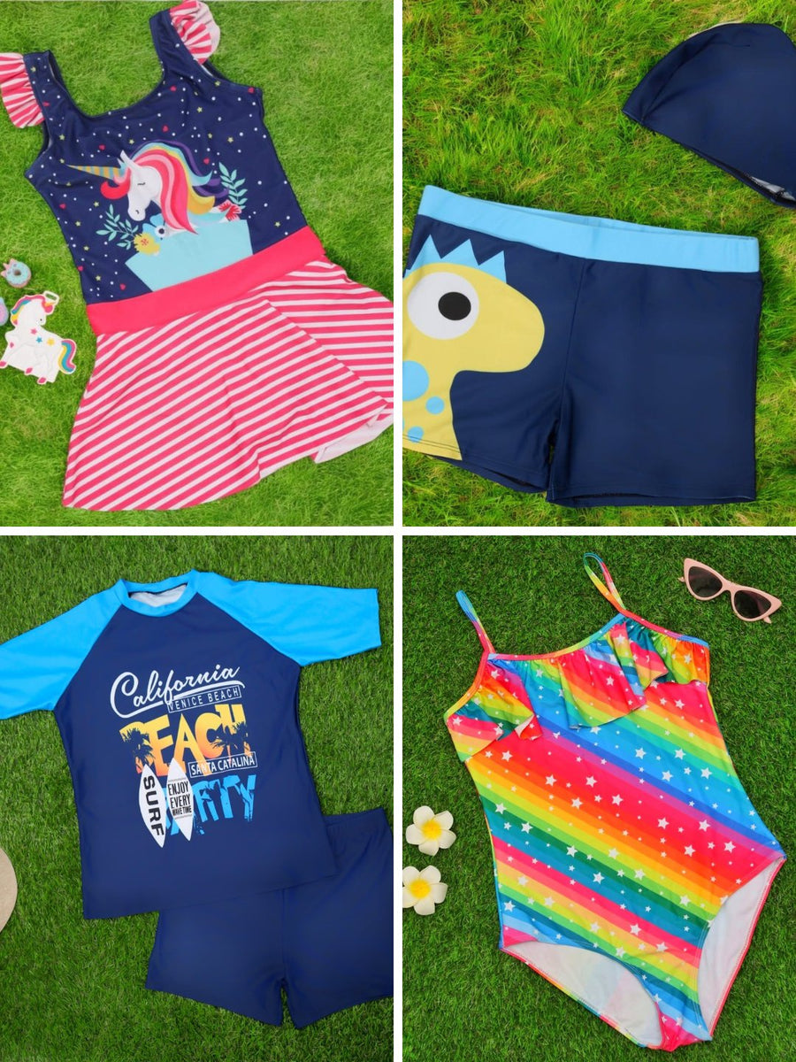 Kids Swimwear - Stylish & Durable Swimming Costumes for Kids – Yellow ...