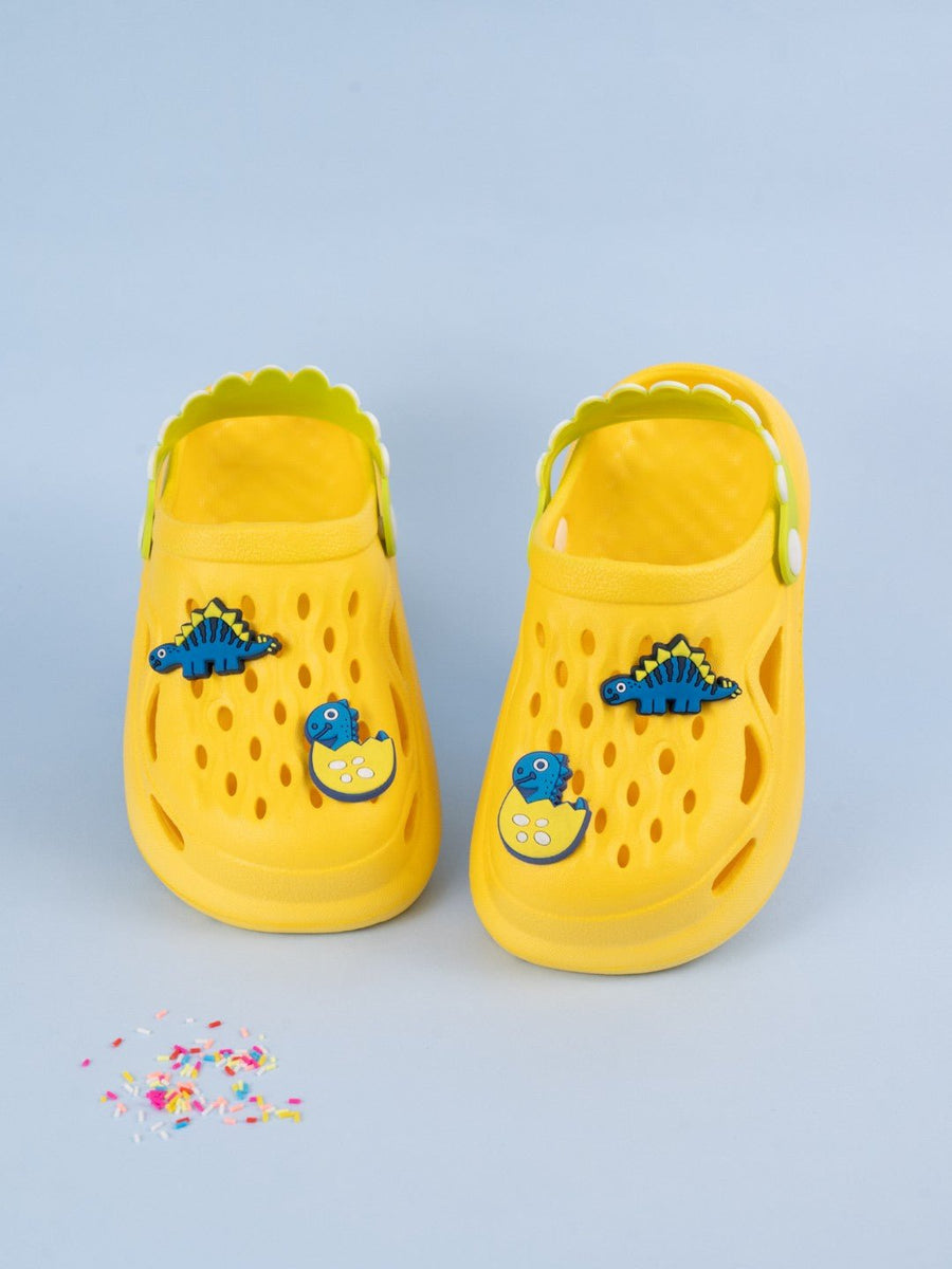 Yellow Dino Clogs for Boys – by Yellow Bee – Yellow Bee India