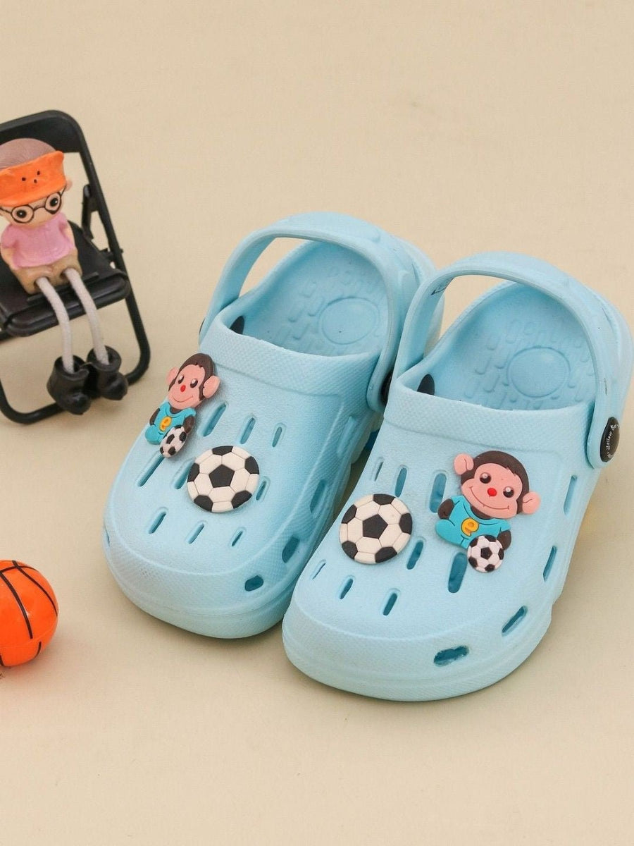 Soccer-Themed Clogs for Boys – Fun, Lightweight & Comfy – Yellow Bee India