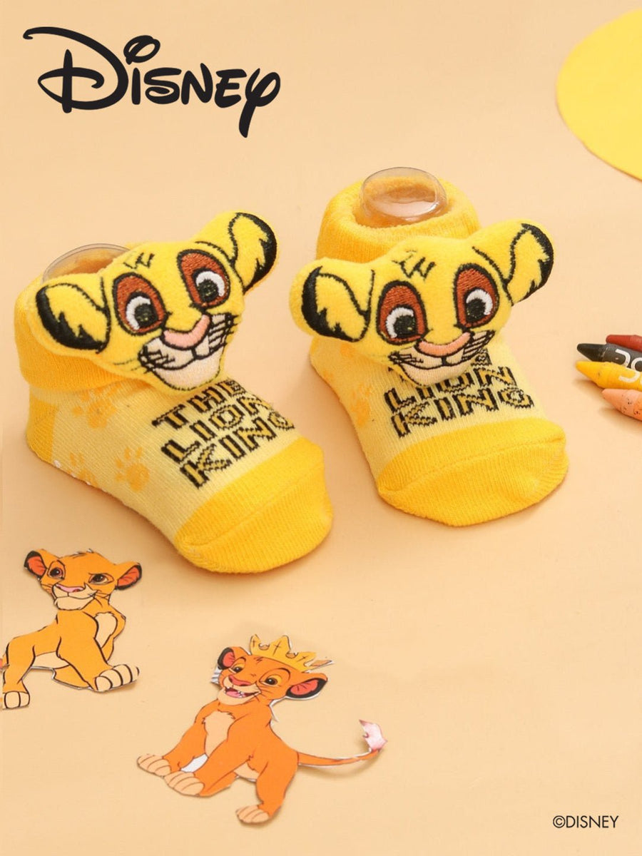 Yellow Bee Boys' Disney The Lion King 3D Socks Simba Design – Yellow ...