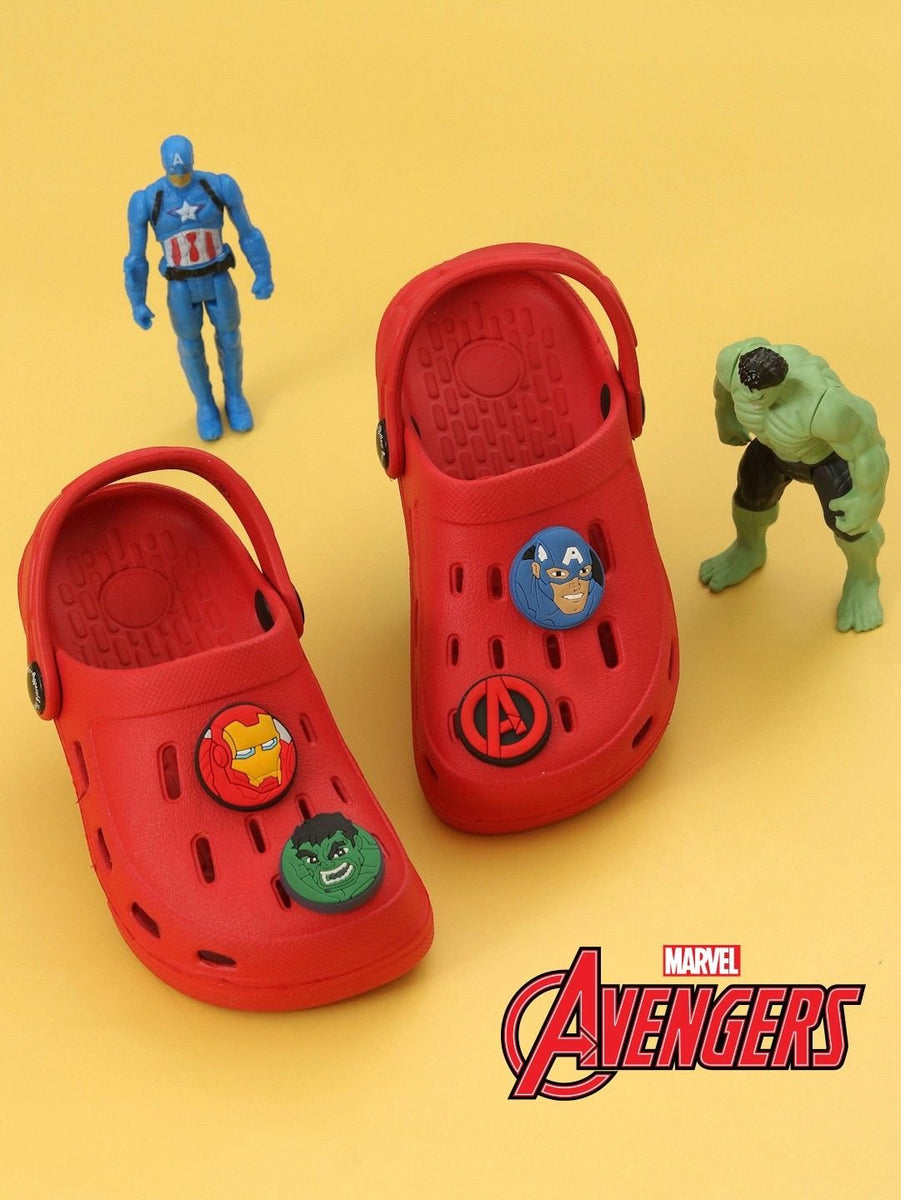 Yellow Bee Boys’ Marvel Avengers Clogs – Red – Yellow Bee India